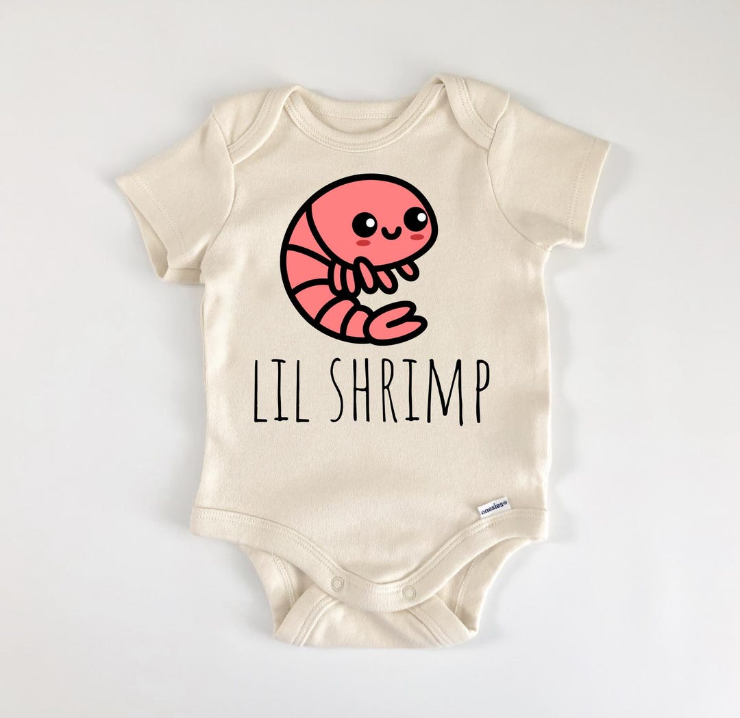 Little Shrimp Baby Onesie®, Seafood Baby Onesie®, Shrimp Onesie®, Fish ...
