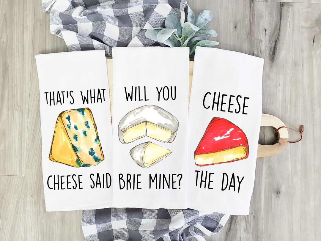Cheese Gift, Cheese Dish Towels, Funny Cheese Gift, Cute Cheese Gift ...