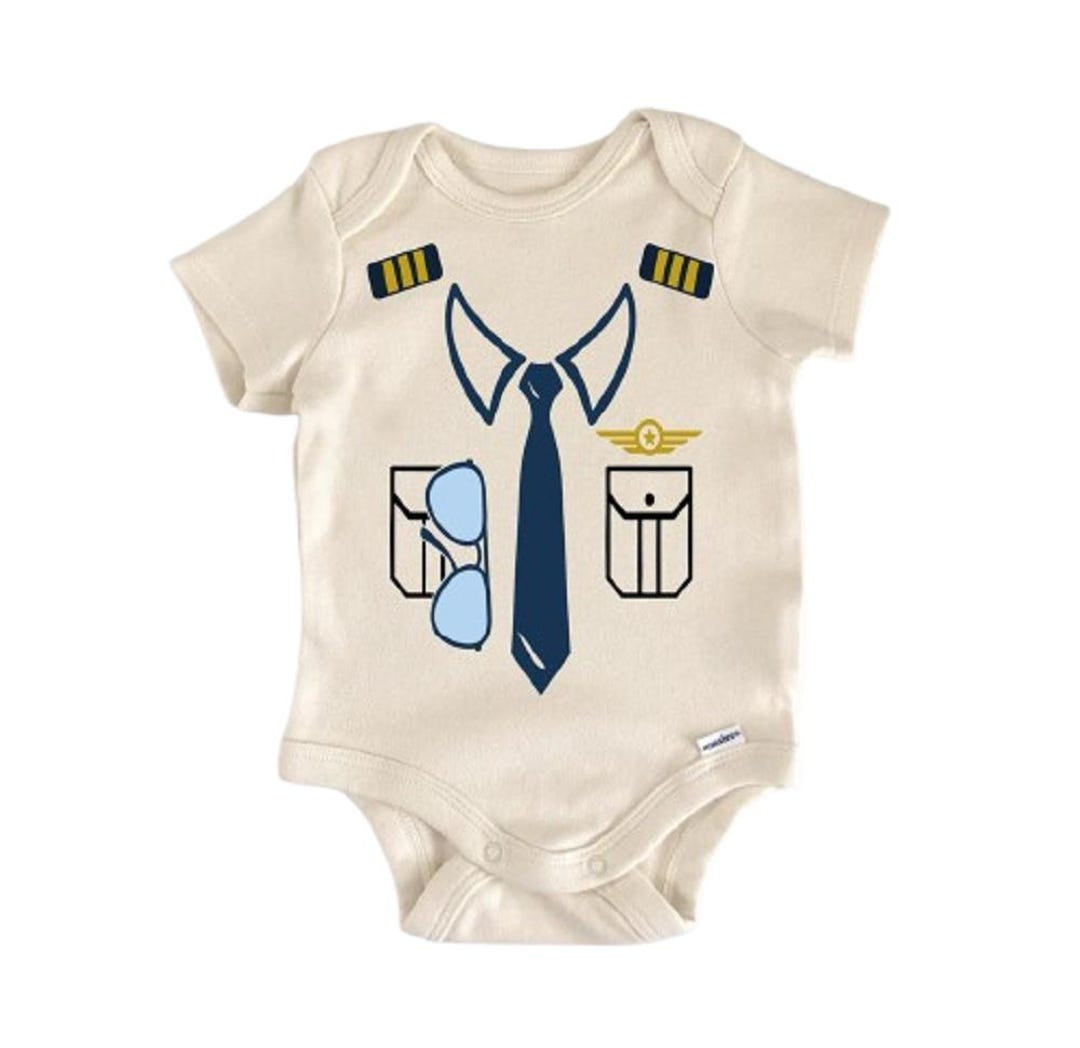 Pilot Copilot Airplane Baby Onesie® Newborn Cotton Bodysuit Baby Shower ...