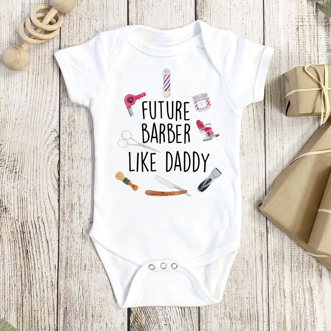 Barber Onesie®, Future Barber Onesie®, Haircut Onesie®, Barber Baby ...