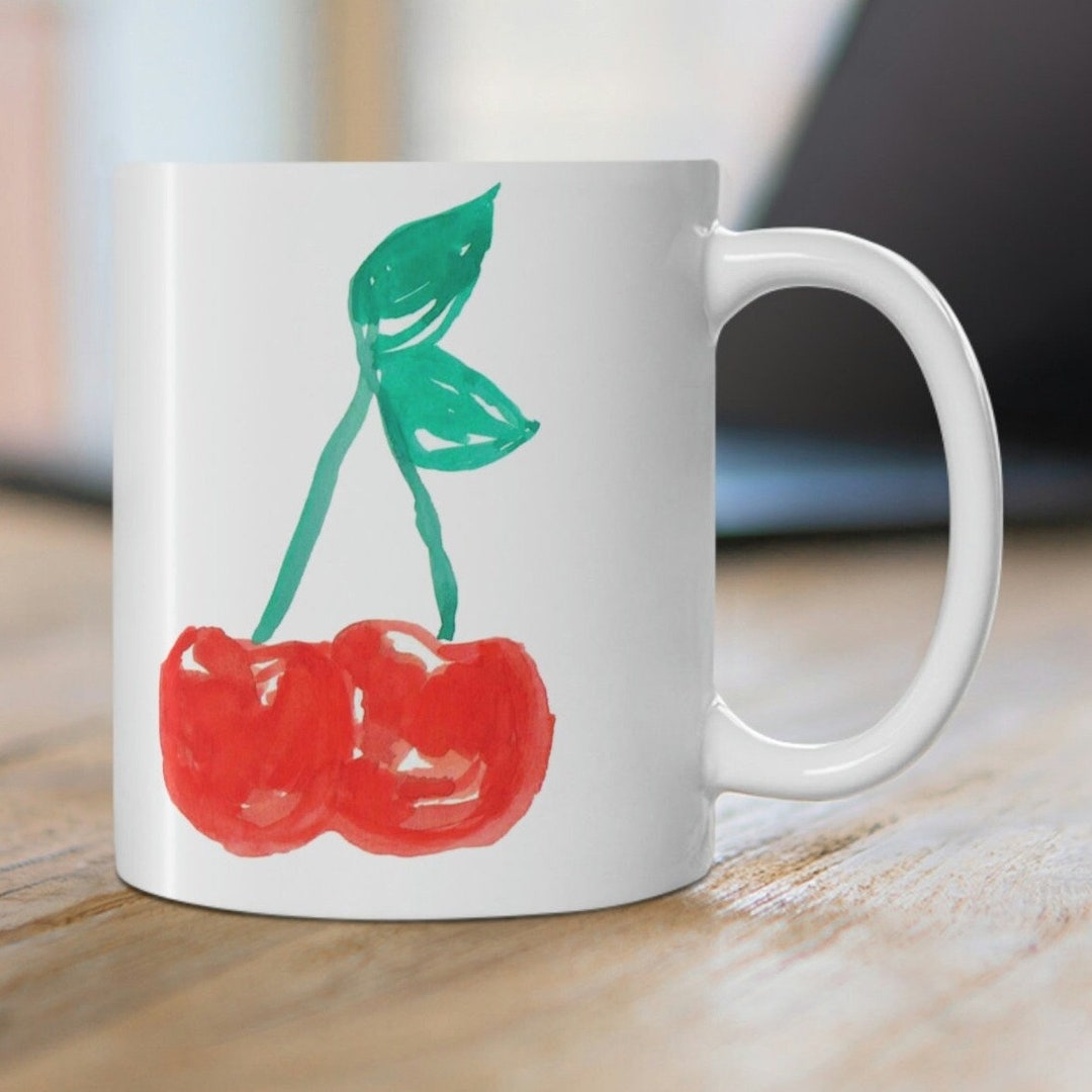 Cherry Mug Cute Cherry Mug Personalized Cherry Mug Funny - Etsy