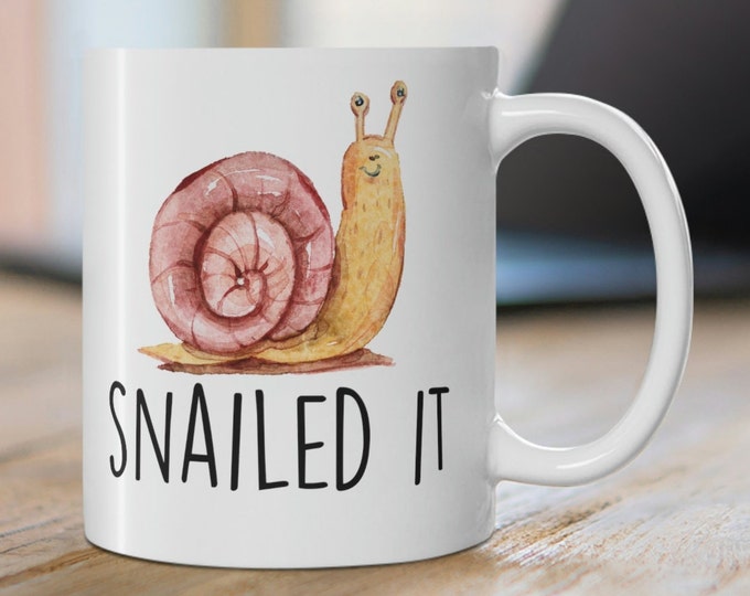 Snail Mug 16 Oz Nature Lover Gift Handmade Stoneware Coffee Mug Tea ...