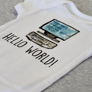 Coder Onesie®, Coding Onesie®, Coding Baby Gift, Coder Baby Gift, Programmer Onesie®, Computer ...