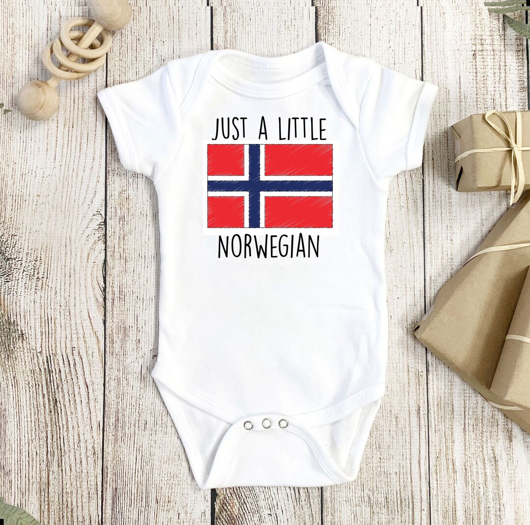 Norway Onesie®, Norwegian Onesie®, Norway Baby Gift, Norwegian Baby ...