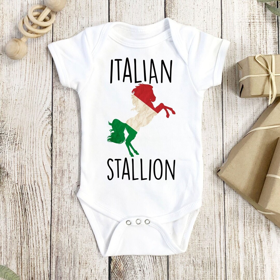 Italian Stallion Onesie®, Italian Onesie®, Italy Onesie®, Italian Baby ...