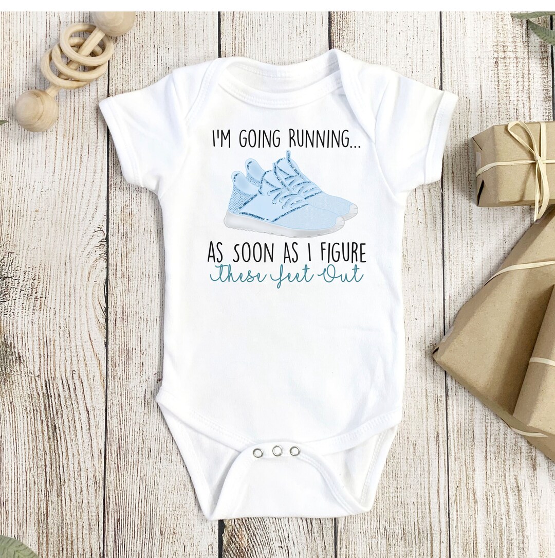 Running Onesie®, Runner Onesie®, Runner Baby Gift, Running Baby Gift, Marathon Onesie®, Baby ...