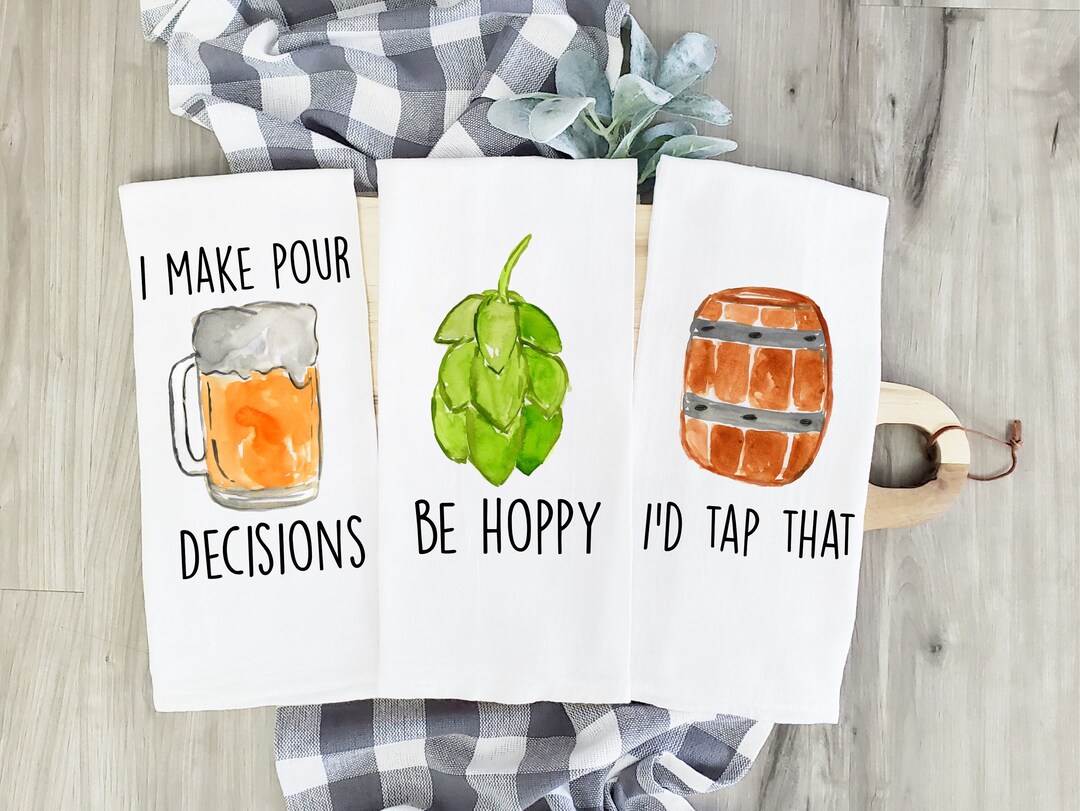 Beer Towel, Craft Beer Towel, Craft Beer Gift, Housewarming Gift, Bar ...