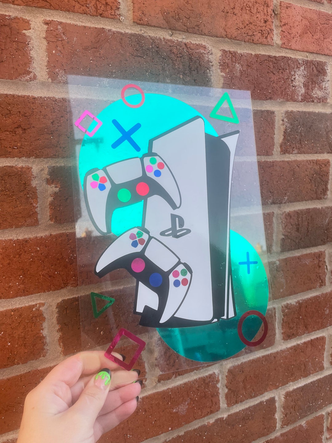 Playstation Wall Art, Gamer Print, Gaming Room Decor, Vinyl Sign ...