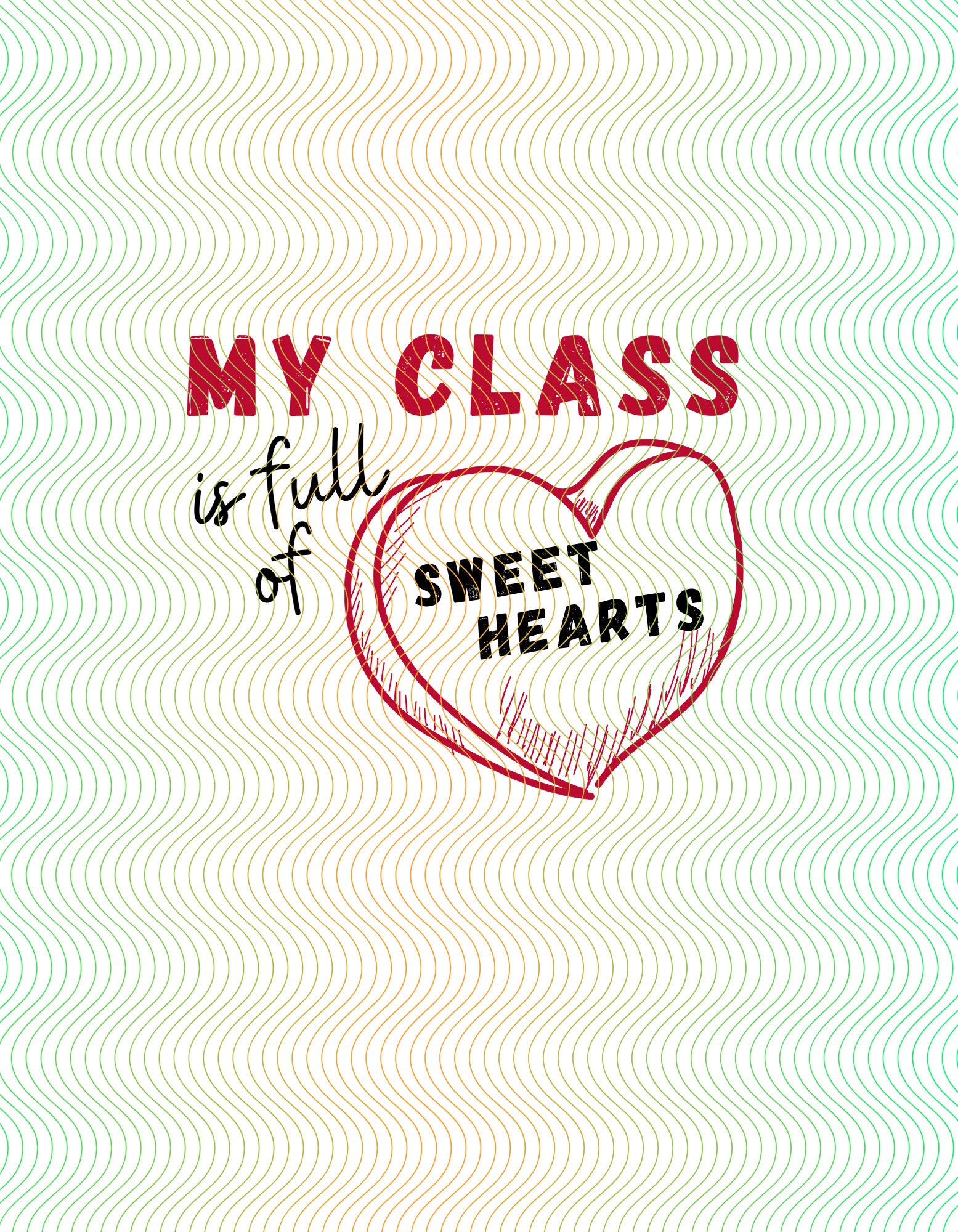 My Class - Sweet Hearts PNG, SVG - Etsy