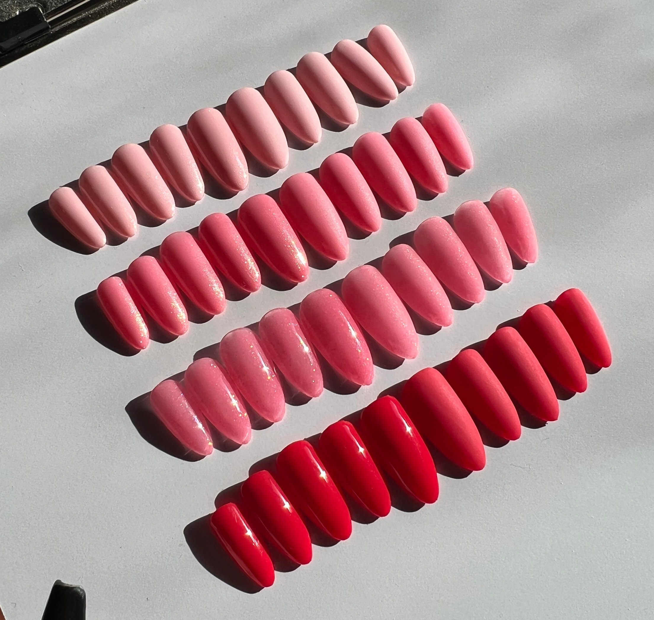 Cute Pink Power Nail Set Bundle and Save Solid Color - Etsy