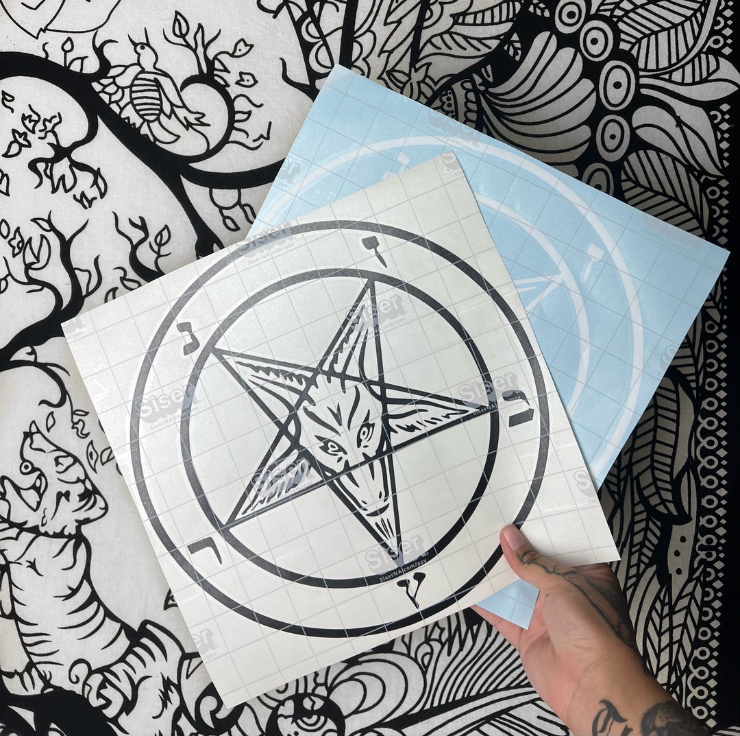 Baphomet Goat Pentagram Pagan Decal Sticker - Etsy