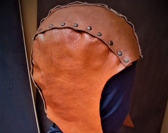 Medieval Leather Cap - Etsy