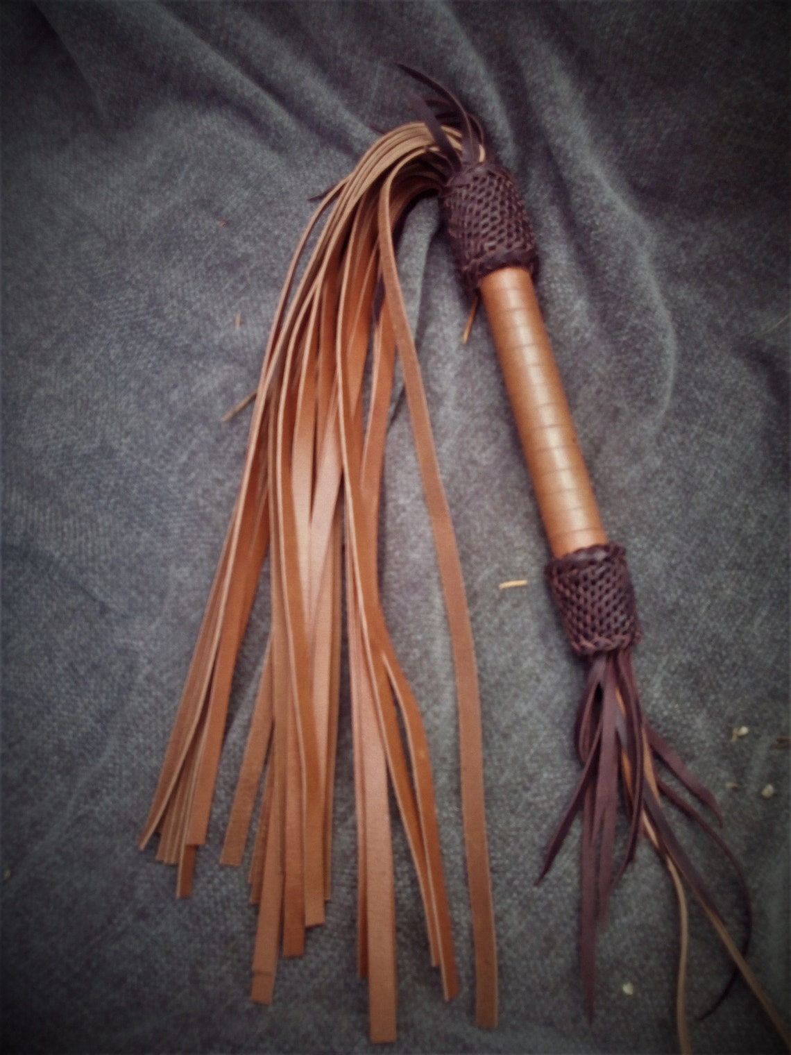 Two-color leather flogger handmade handmade bdsm medieval | Etsy