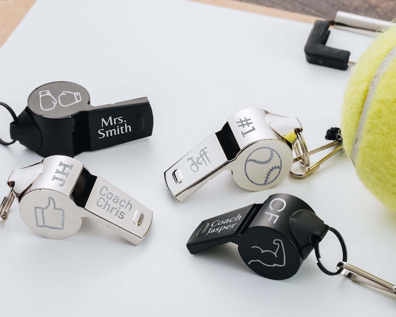 Custom Whistle for Coach, Engraved Gift for Him: Football, Basketball ...