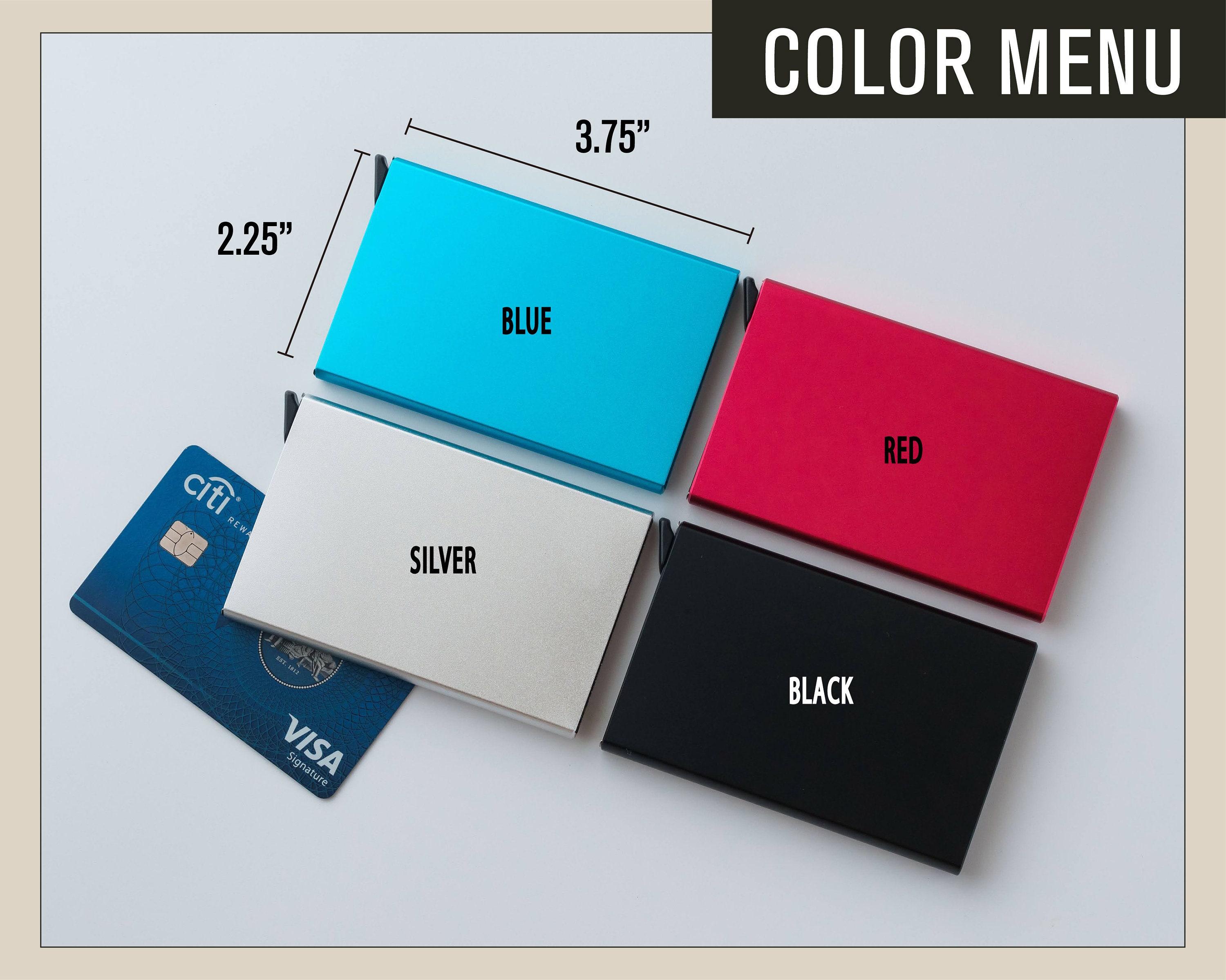 Custom Engraved Aluminum Slim Wallet: Groomsmen Gift, RFID Blocking - Etsy