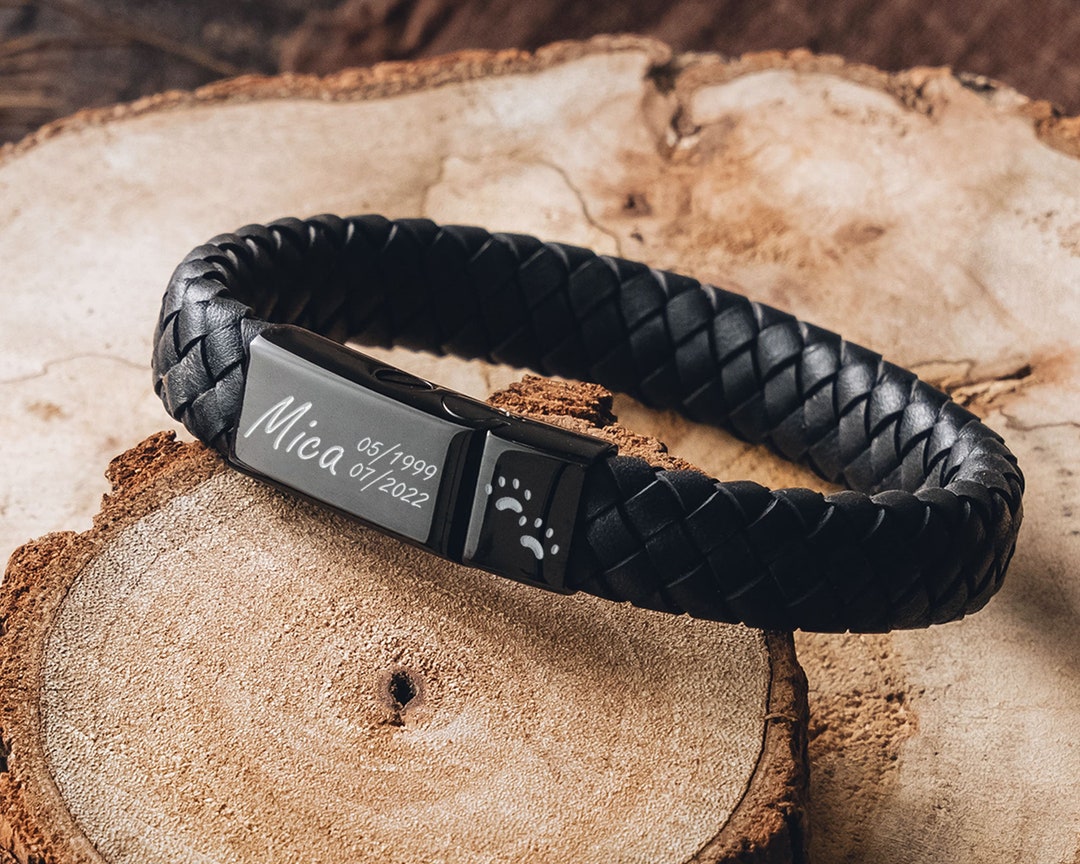 Custom Cremation Bracelet, Personalized Ashes Bracelet Dog Urn Bracelet ...