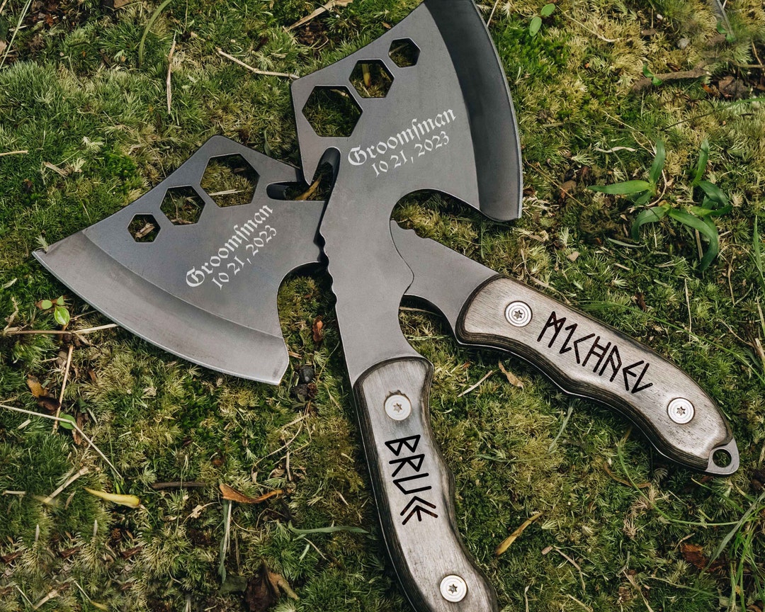 Groomsmen Gifts Personalized Throwing Axe Best Man Gift | Gift for Him ...