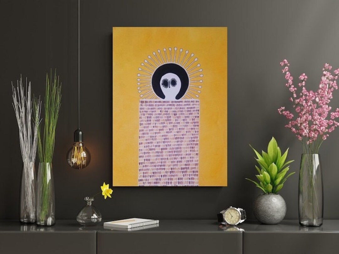 Aboriginal Rainmaker Original Art Painting on Canvas Home - Etsy