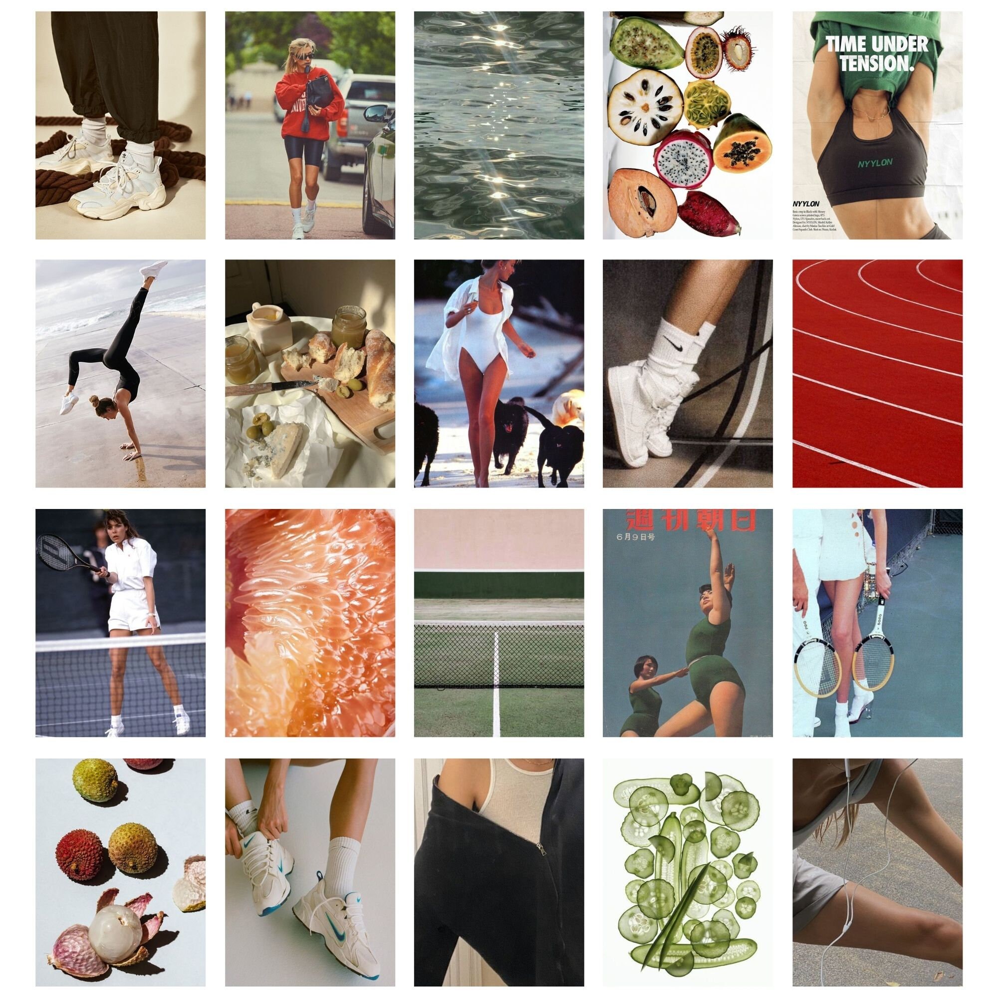 Health & Wellness Wall Collage Kit Super fresh and vibey | Etsy