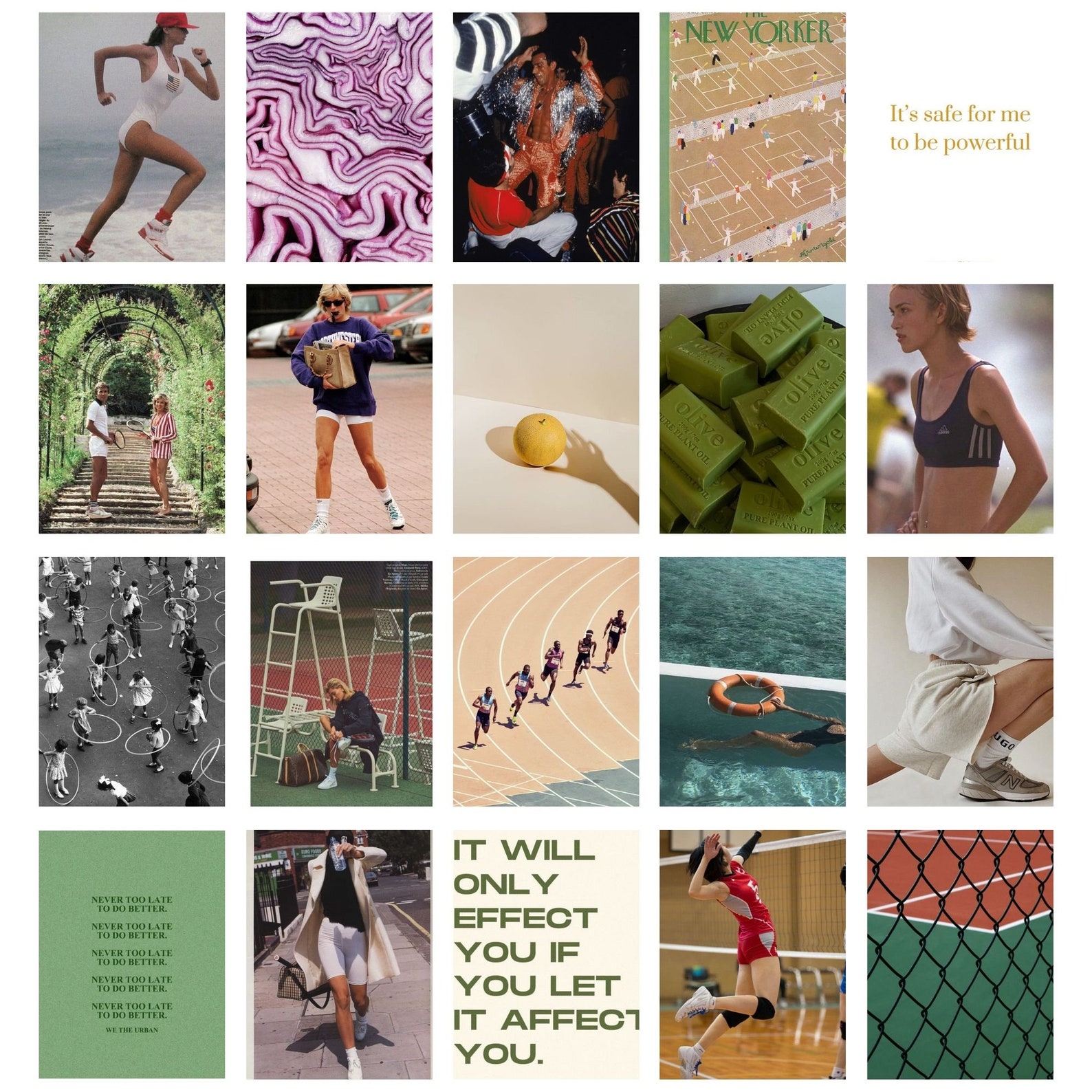 Health & Wellness Wall Collage Kit (super Fresh and Vibey!) - Etsy UK
