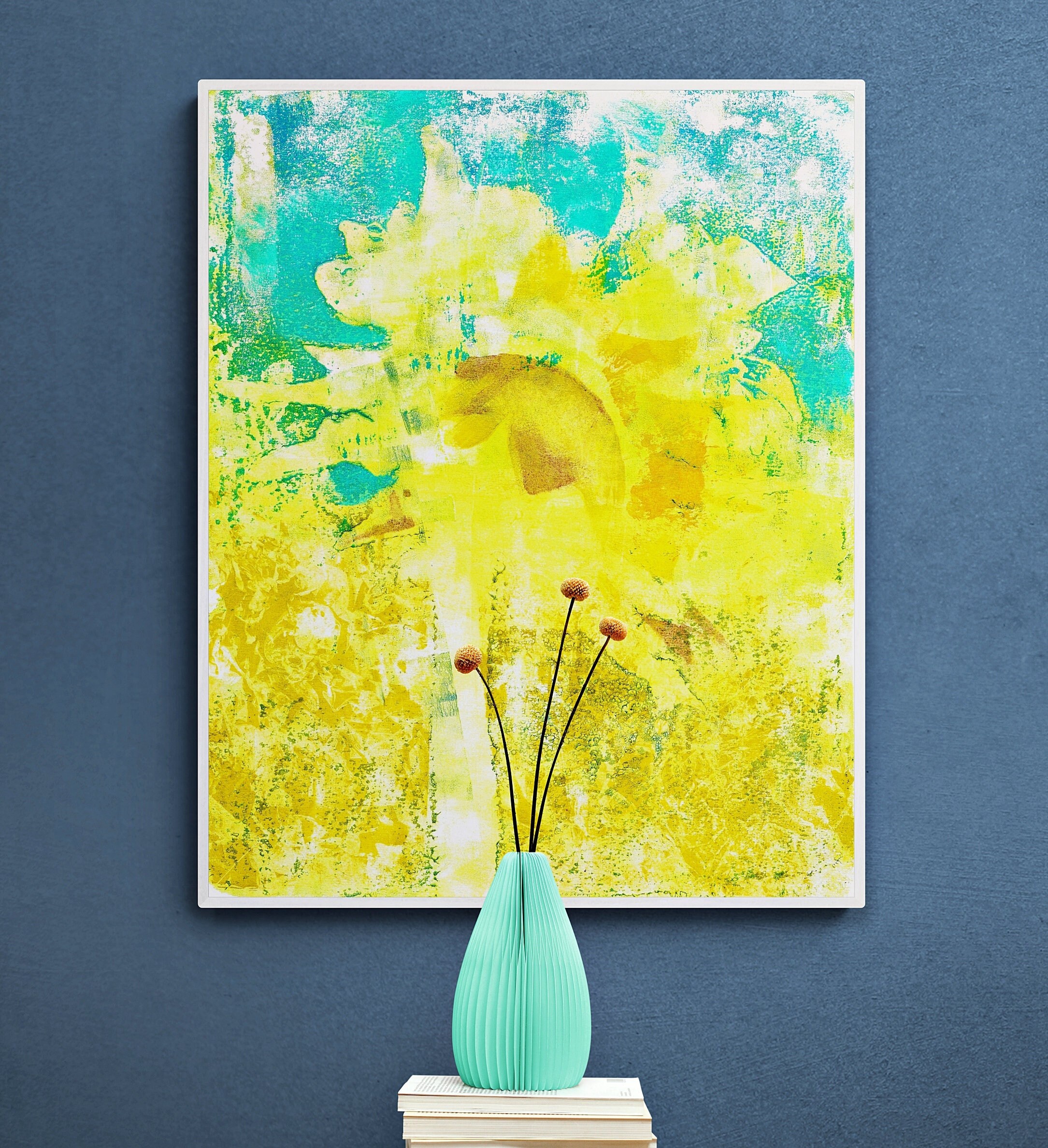 Fresh Bold Florals Artwork - Etsy