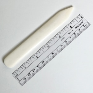 Real Genuine Bone Folder 6 Inch Length Tool Creasing Leather Bookmaking Paper Origami ...