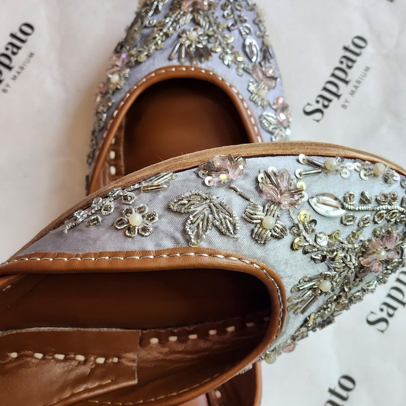 Women Silver Khussa - Etsy