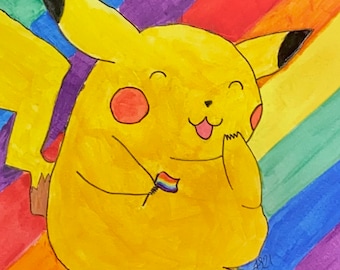 Pikachu Gay Pride - Etsy