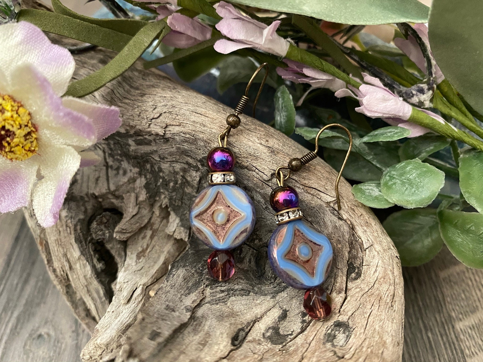 Lavender Diamond Earrings - Etsy