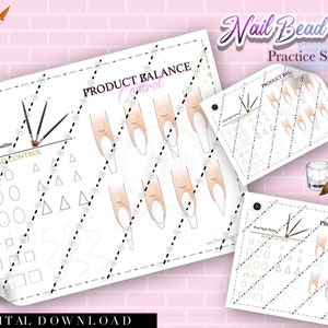 Nail Tech Practice Sheet Printable - Etsy