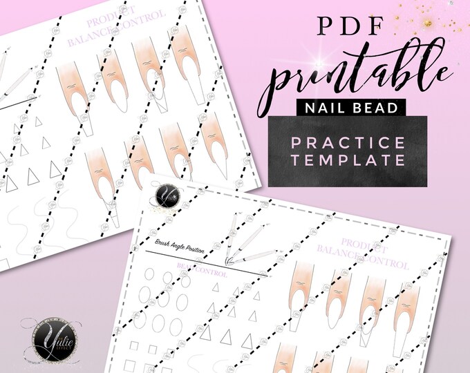 Nail Bead Practice Sheet - Etsy