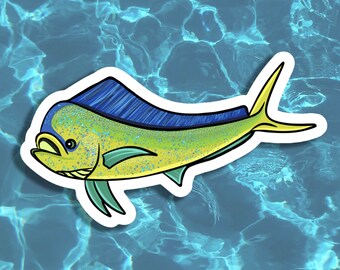 Mahi Mahi Sticker - Etsy