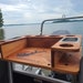African Mahogany sapele Pontoon Boat Bar and Tray - Etsy UK