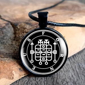 Marquis Forneus Pendant, Demon Sigil Necklace, Black Magic Spell Amulet ...