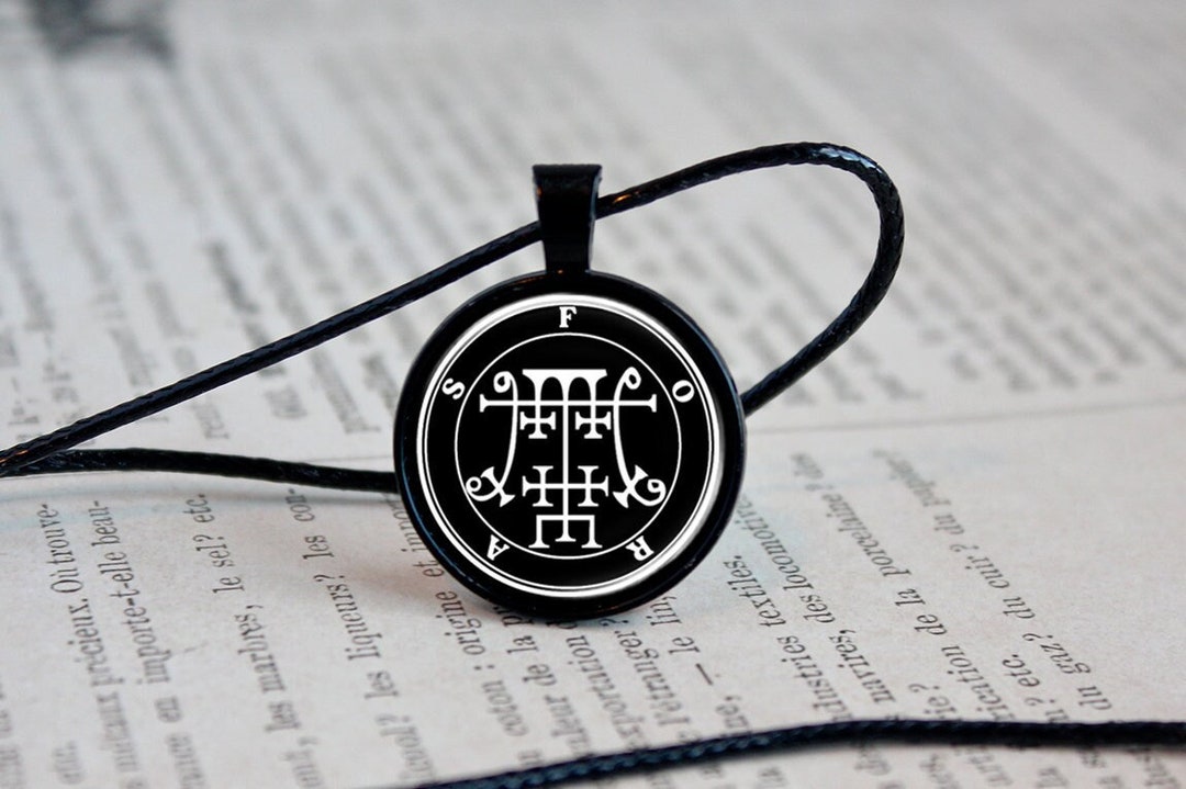 Foras Necklace, Black Magic Occult Jewelry, Satanic Gifts for Him ...