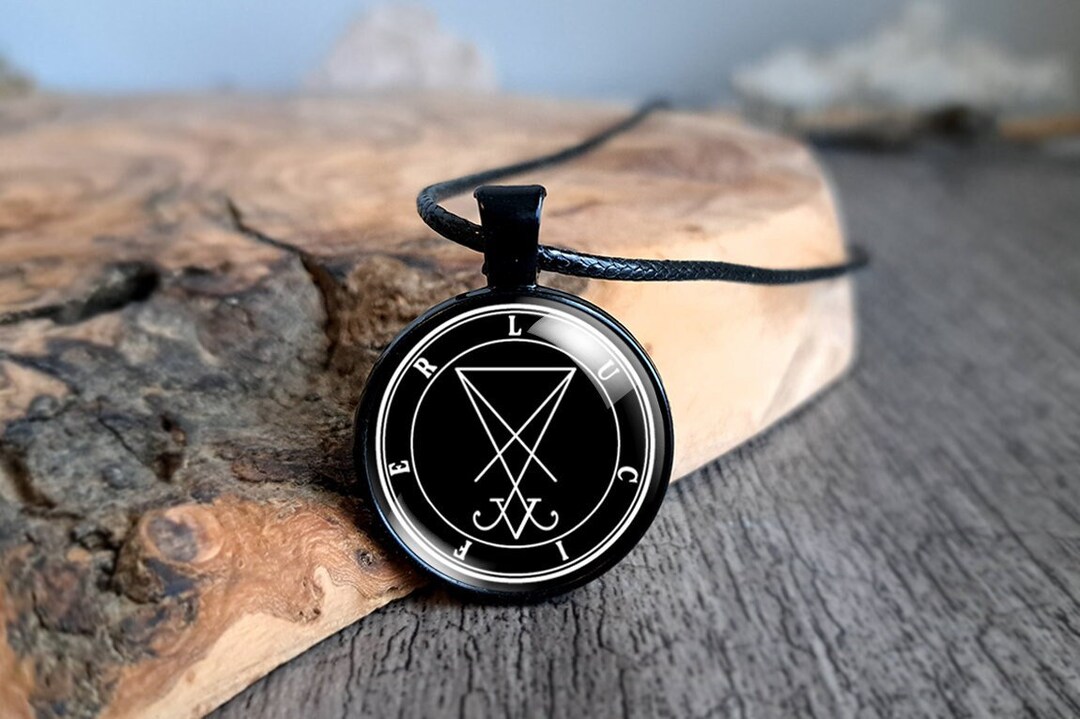 Lucifer Demon Talisman, Occult Jewelry Sigil for Black Magic ...