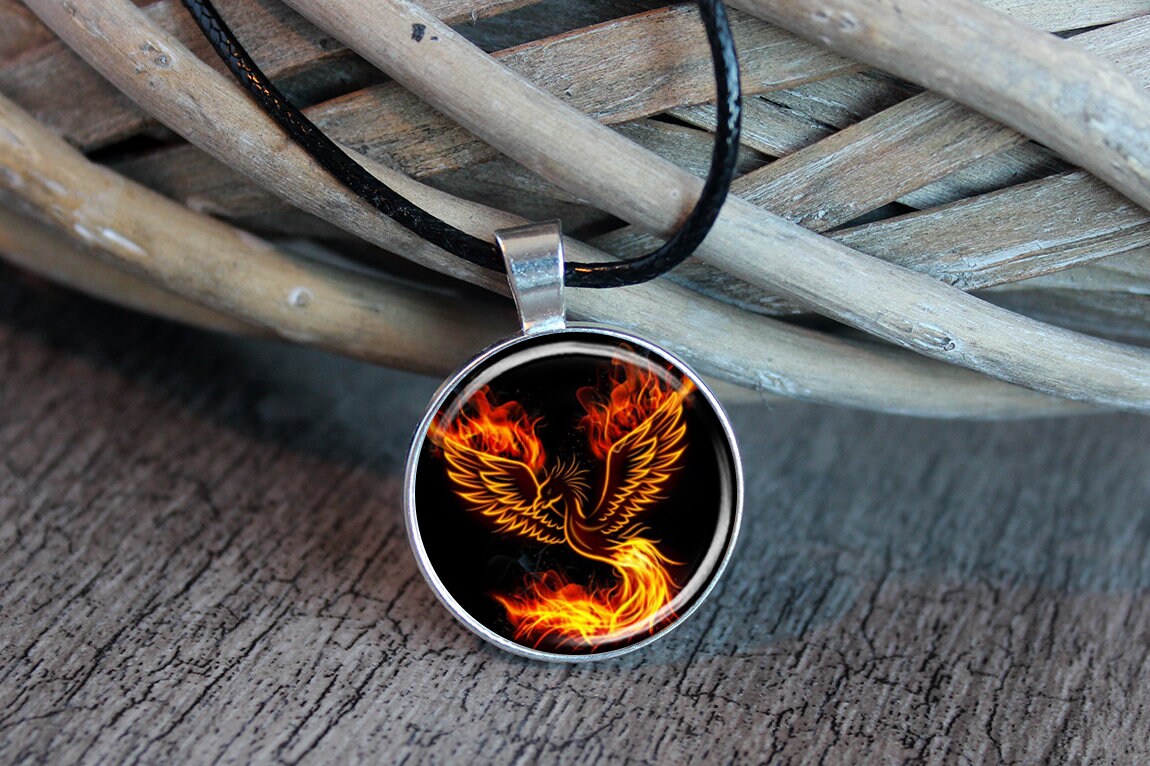 Phoenix Necklace Phoenix Pendant Greek Mythology Phoenix | Etsy