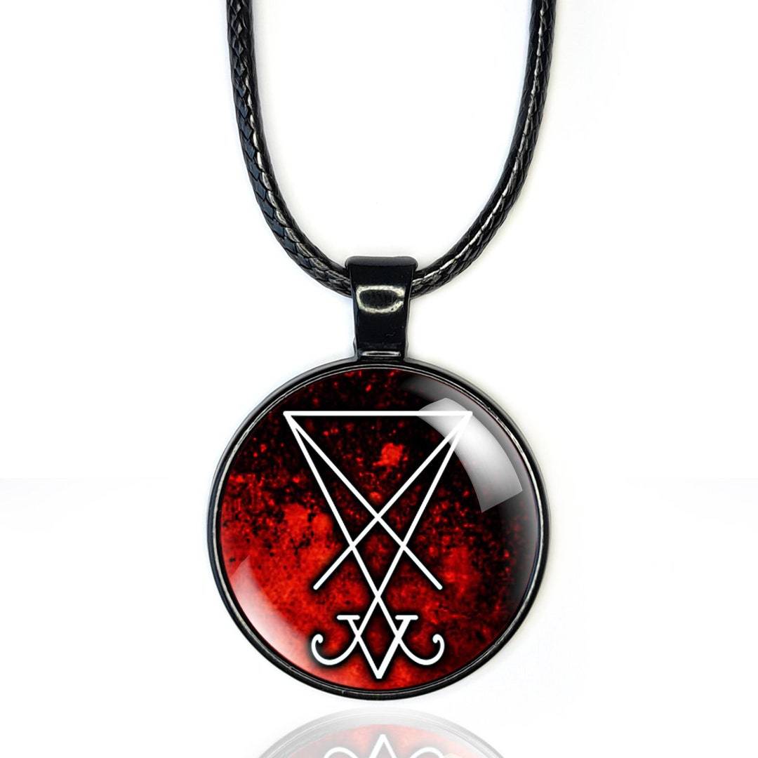 Lucifer Sigil Pendant, Occult Jewelry, Pagan Jewelry, Black Magick Left ...