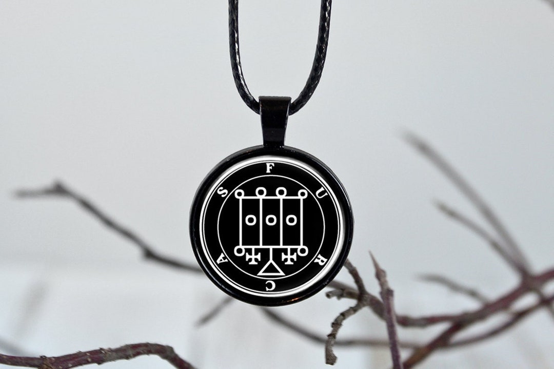 Furcas Sigil Necklace, Ars Goetia Solomon Demon Seal Pendant of 50 ...