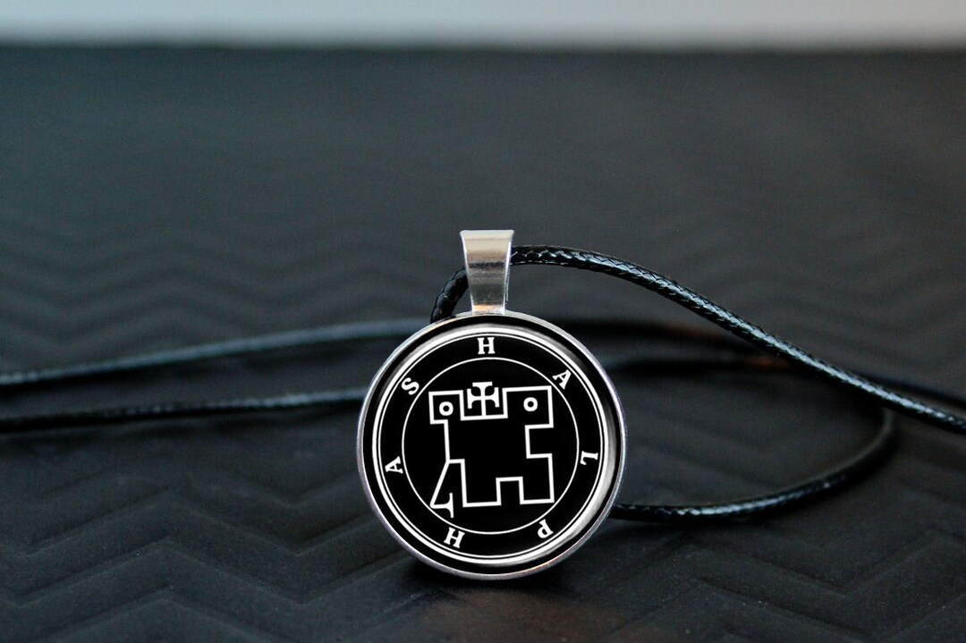 Demon Halphas Pendant, Demon Sigil Necklace, Black Magic Spell Amulet ...