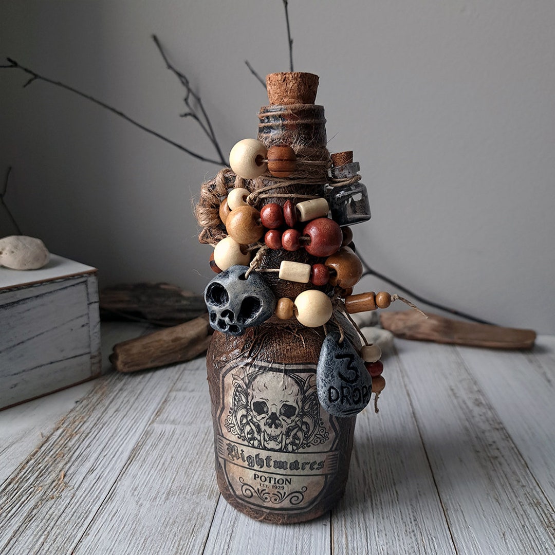 Nightmare Elixir Potion Bottle, Apothecary Bottles, Decor for ...