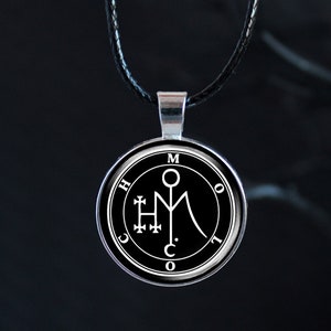 Moloch Necklace, Moloch Sigil Pendant, Pagan Gifts, Occult Jewelry ...