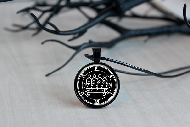 King Paimon Necklace Goetia Demon Paimon Sigil Pendant Devil - Etsy