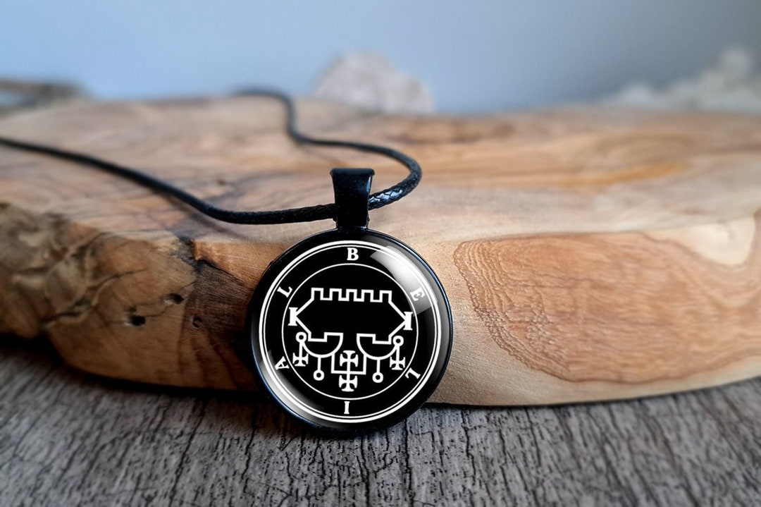 Belial Sigil Necklace, Goetia Solomon Demon Seal Pendant Medallion ...