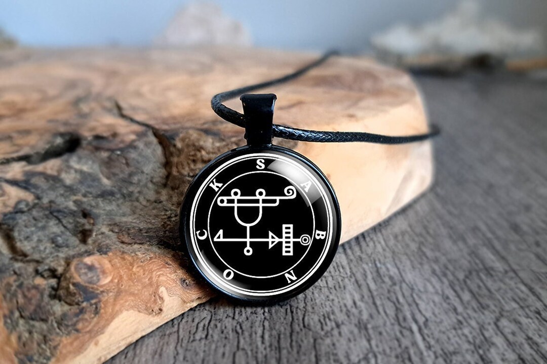 43 Sabnock Demon Pendant, Demon Sigil Necklace, Black Magic Spell ...