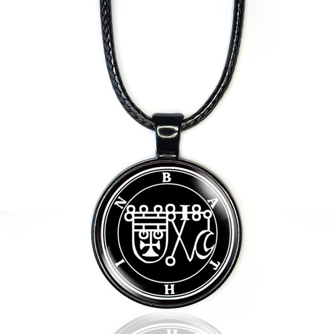 Bathin Necklace, Ars Goetia Occult Jewelry, Black Magic Sigil, Demonic ...