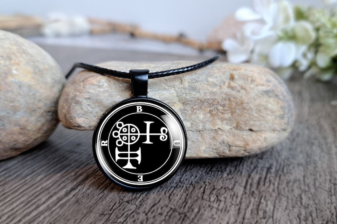 Demon Buer Sigil Necklace, Occult Jewelry Gifts, Left Hand Path Satanic ...