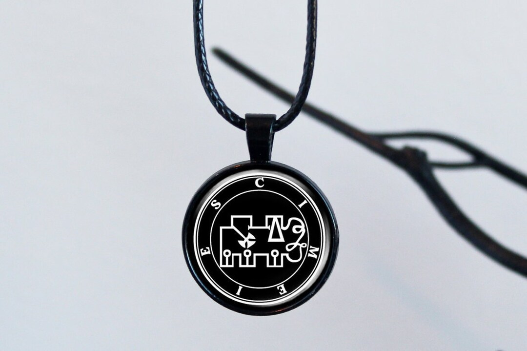 Cimeies Sigil Necklace, Occult Jewelry Goetia Seal, Demonic Pendant for ...