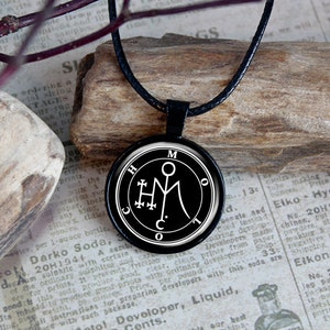 Moloch Necklace, Moloch Sigil Pendant, Pagan Gifts, Occult Jewelry ...