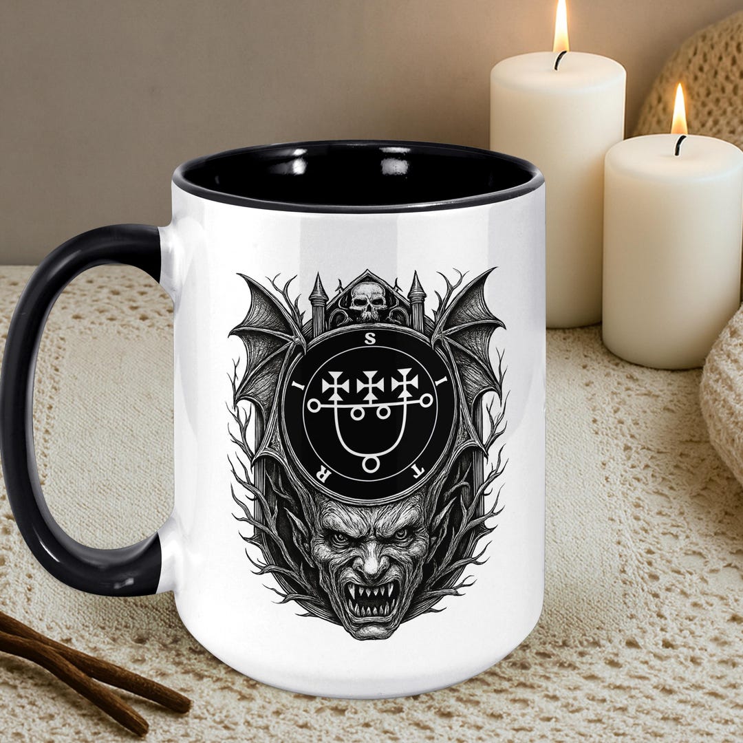 Sitri Demon Sigil Mug, Goetia Coffee Cup for Witchcraft, Ritual Work ...